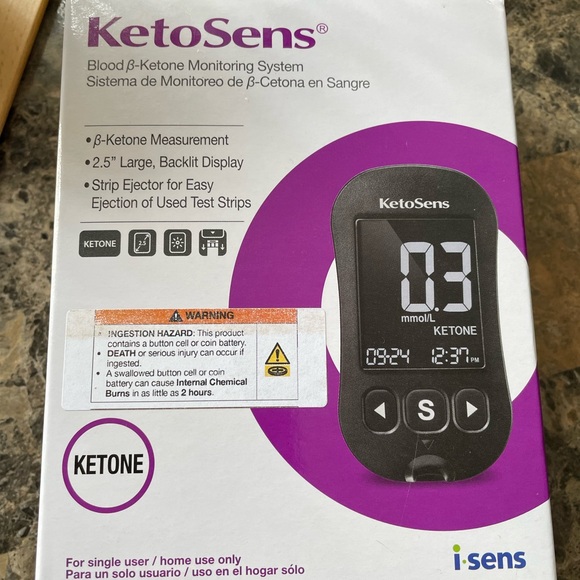 ketosens | Other | Blood Ketone Monitoring System Black New In Box ...